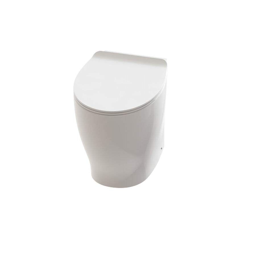 Vaso e coprivaso per installazione filomuro in ceramica Gran Mascalzon ...