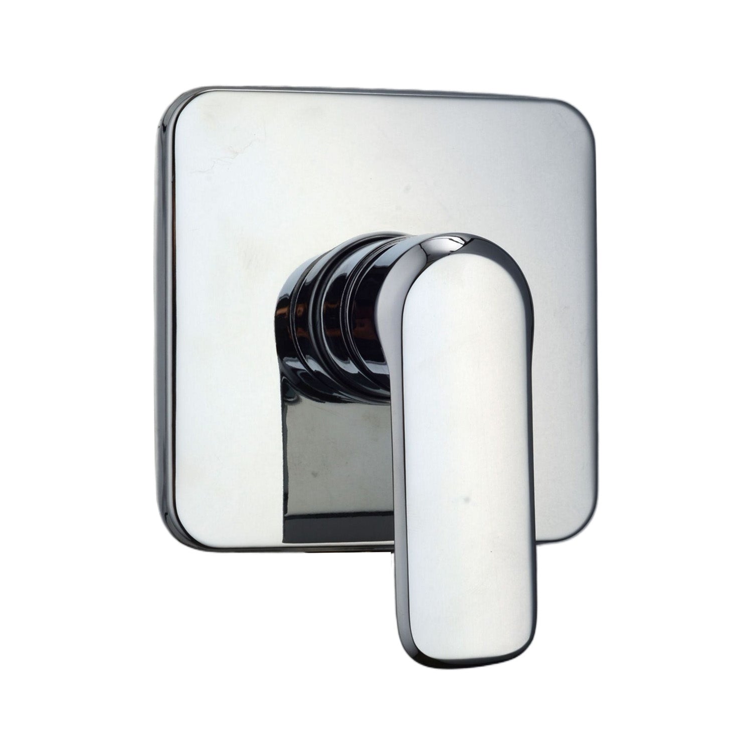 Built-in single-way square shower mixer Hopper in chrome-plated brass ...