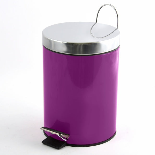 Pedal bin model Unis 3L in Stainless Steel - Purple – CeramicStore | Lo ...