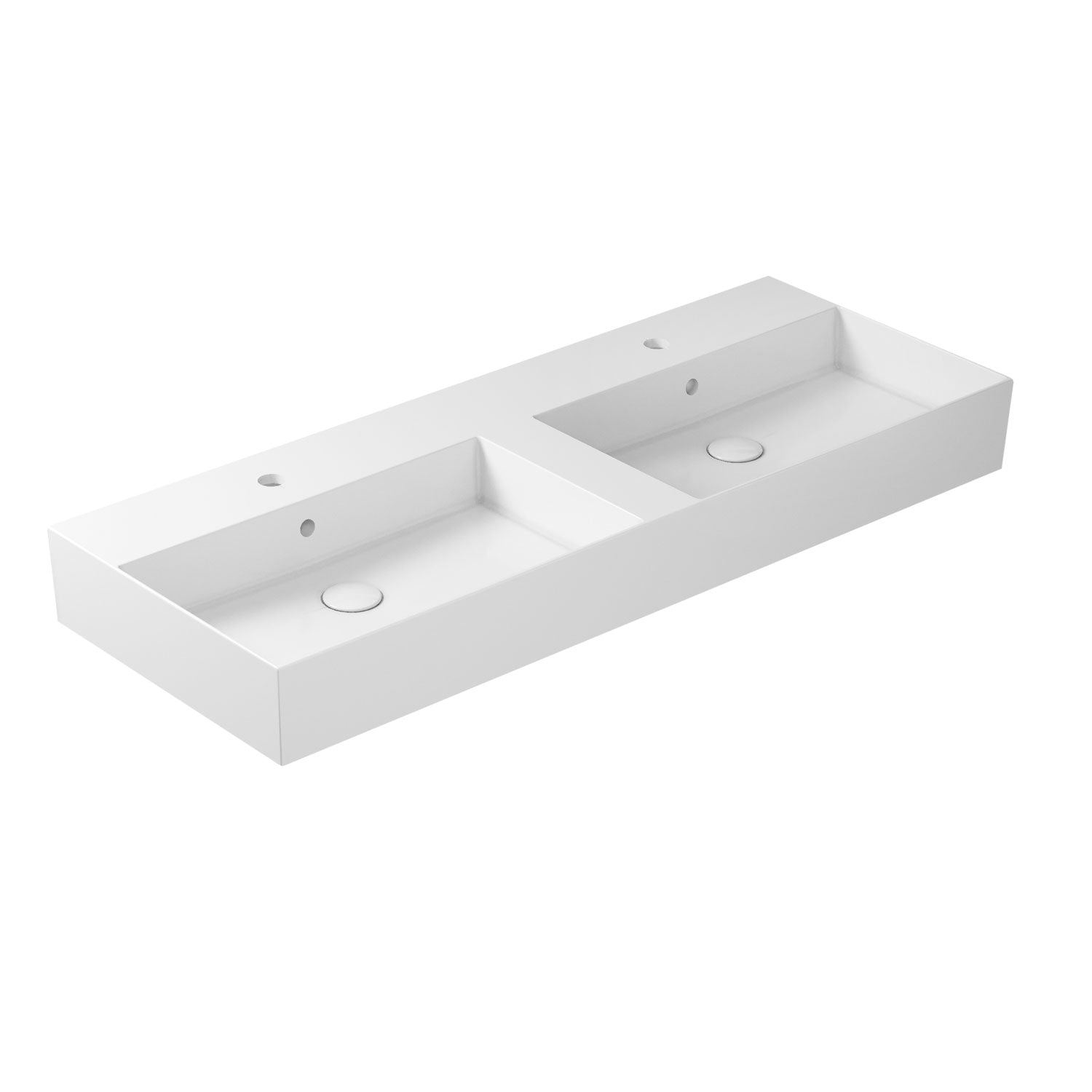 Countertop/wall-mounted sink 2 basins 121x46cm Meg11 Pro series by Cer ...
