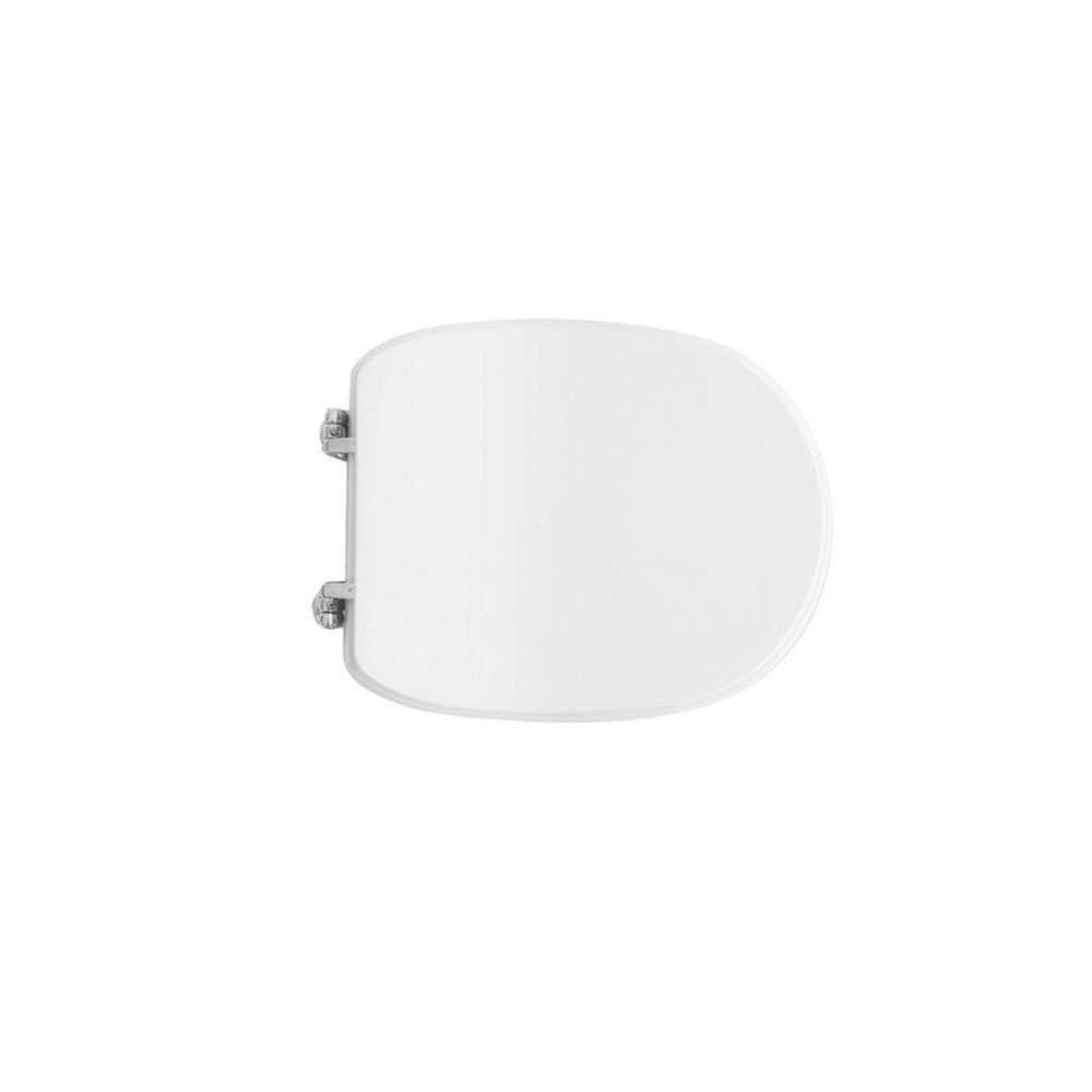 White toilet seat for Hydra Angela bowl width 34.5 cm universal hinges ...