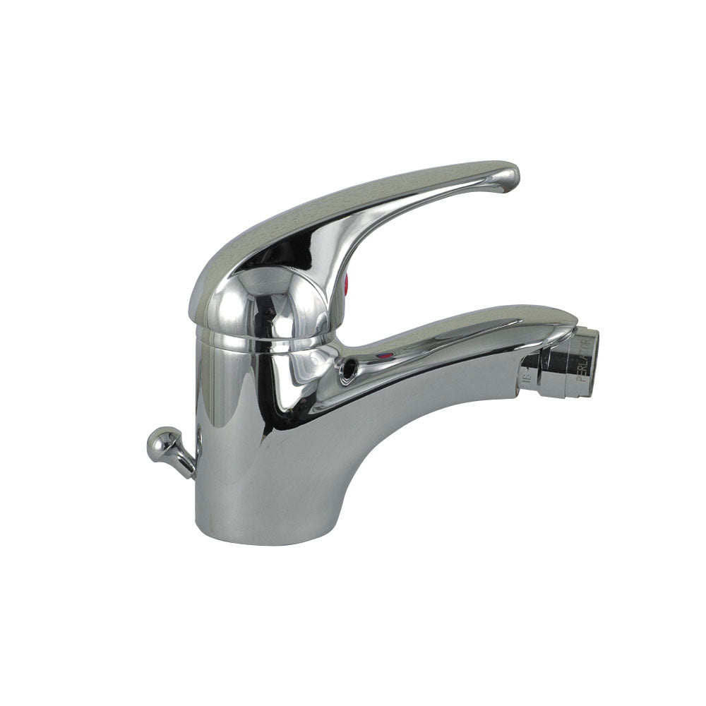 Chrome bidet single-lever mixer Eurorama Marzia series cartridge diam ...