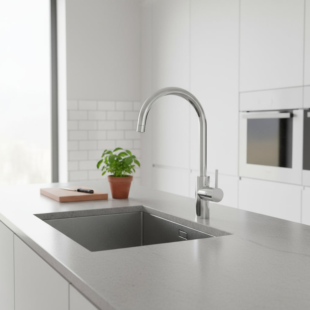 Eurosmart Series Grohe Chrome Single-Lever Sink Mixer — CeramicStore ...