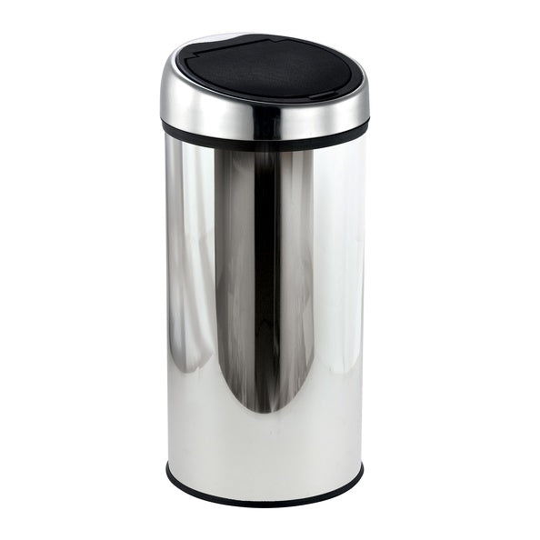 Trash can with Touch system in Stainless Steel 30L - Chrome ...
