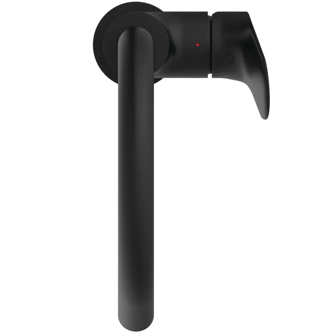 Miscelatore Lavabo nero seta a bocca alta e canna girevole con piletta ...